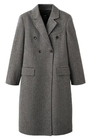 Mango Wool-blend Coat - Grey