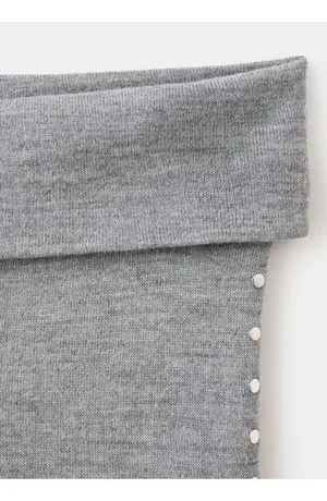 Mango Studded Knit Trousers