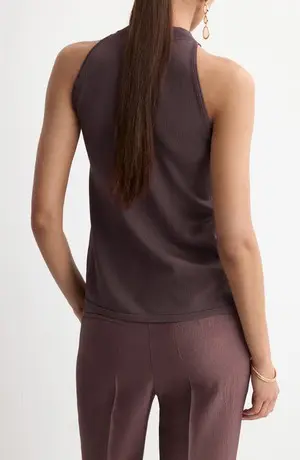 Mango Tie-neck Sleeveless Sweater
