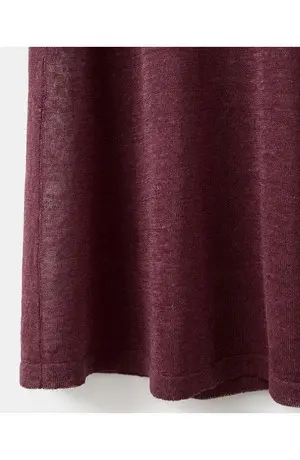 Mango Linen Blend Midi Dress