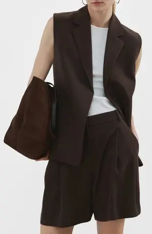 Mango Notch Lapel Vest