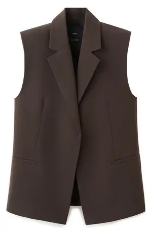 Mango Notch Lapel Vest