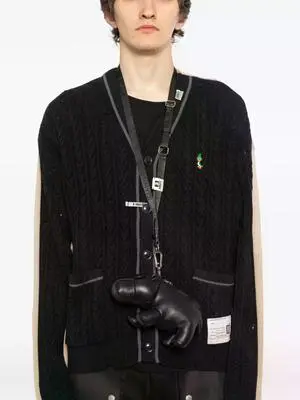 Mihara Yasuhiro Hippo Pendant Messenger Bag - Black