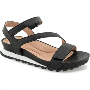 Jambu Liza Casual Wedge Sandal - Black