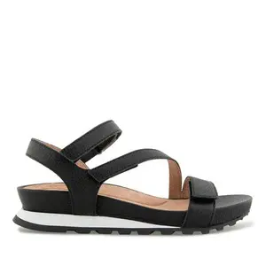Jambu Liza Casual Wedge Sandal - Black