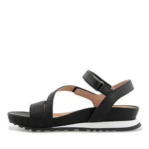 Jambu Liza Casual Wedge Sandal - Black