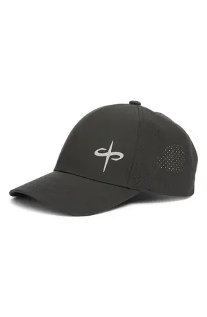 SANTO STUDIO Foil Insignia Performance Snapback Baseball Cap - Black