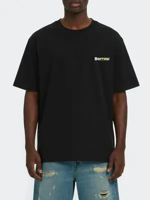BARROW Cotton T-shirt With Logo - Black