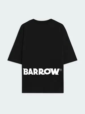 BARROW Cotton T-shirt With Logo - Black 1