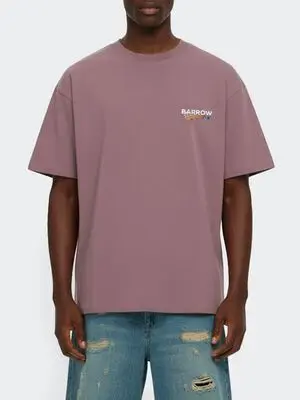 BARROW Cotton T-shirt With Teddy Print - Pink