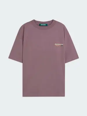 BARROW Cotton T-shirt With Teddy Print - Pink