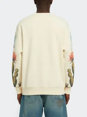 BARROW Crewneck Cotton Sweatshirt With Graphic Prints