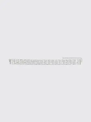 SELF-PORTRAIT Rhinestone Choker Necklace - Silver
