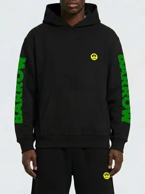 BARROW Cotton Hoodie With Logo - Black 1