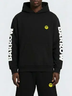 BARROW Cotton Hoodie With Logo - Black