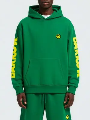 BARROW Cotton Hoodie With Logo - Green