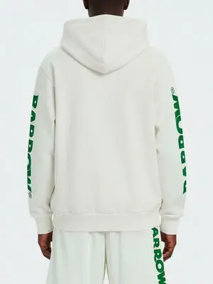 BARROW Cotton Hoodie With Logo - White