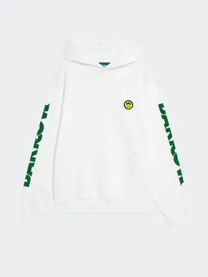 BARROW Cotton Hoodie With Logo - White