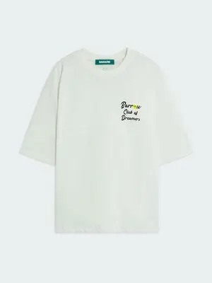 BARROW Printed Cotton T-shirt - White
