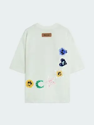 BARROW Printed Cotton T-shirt - White
