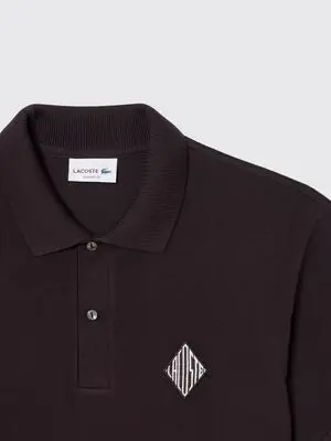 Lacoste Cotton Polo Shirt With Logo - Brown
