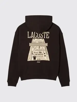 Lacoste Sweatshirt With Hood And Logo - Brown