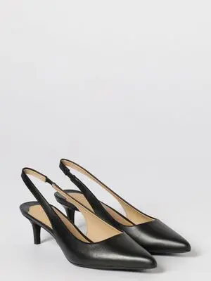 Ralph Lauren Smooth Leather Slingback Pumps - Black