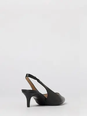 Ralph Lauren Smooth Leather Slingback Pumps - Black