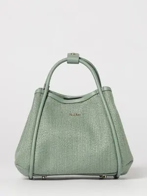 Max Mara Marine Raffia Handbag - Sage