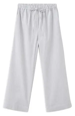 Mango Stripe Cotton Blend Pajama Pants