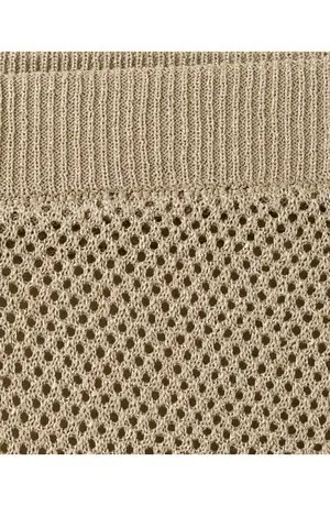 Mango Metallic Knit Straight Leg Pull-on Pants
