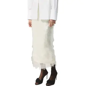 Mango Paillette Midi Skirt