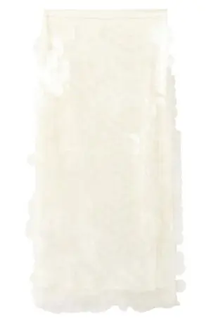 Mango Paillette Midi Skirt