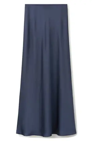 Mango Satin Maxi Skirt