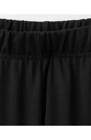 Mango Solid Cotton Pajama Pants - Black