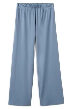 Mango Solid Cotton Pajama Pants