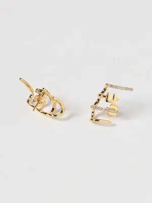 Elisabetta Franchi Ear Climbers With Crystal Embellishments