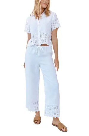 Bella Dahl Beach Linen Crop Pants