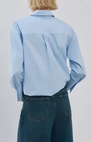 Mango Embroidered Floral Button-up Shirt