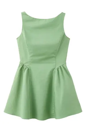 Mango Sleeveless Fit & Flare Cotton Minidress
