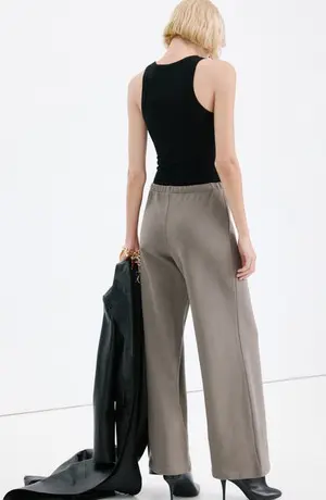 Mango Cotton Sweatpants With Drawstring Waist