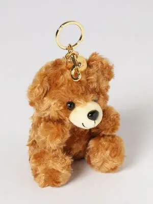 Moschino Teddy Faux Fur Keychain - Camel