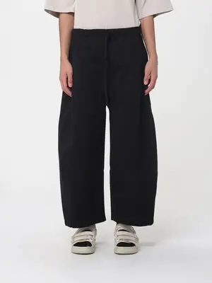 ENTIRE STUDIOS Wide Leg Cotton Trousers - Black