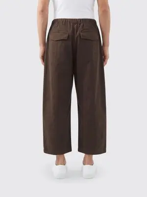 ENTIRE STUDIOS Wide Leg Cotton Trousers - Brown
