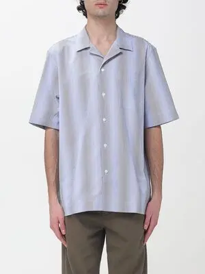 Dries Van Noten Striped Cotton Casual Shirt - Blue
