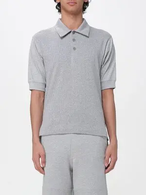 Dries Van Noten Basic Short Sleeve Polo Shirt - Grey