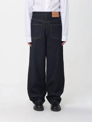 Moschino Wide-leg Jeans In Cotton - Denim