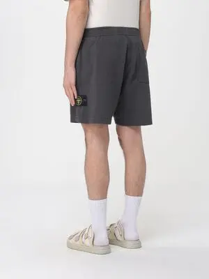 Stone Island Cotton Sports Shorts - Grey
