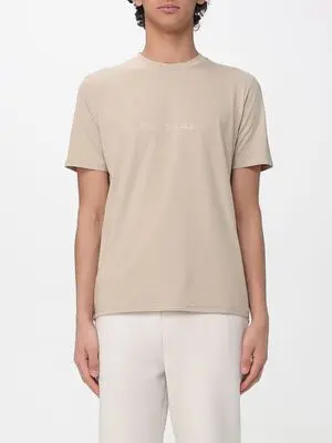 Peuterey Cotton Blend T-shirt With Logo - Beige
