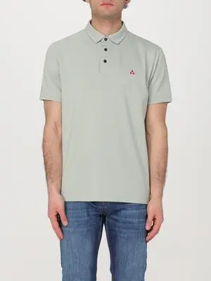 Peuterey Cotton And Silk Blend Polo Shirt - Green